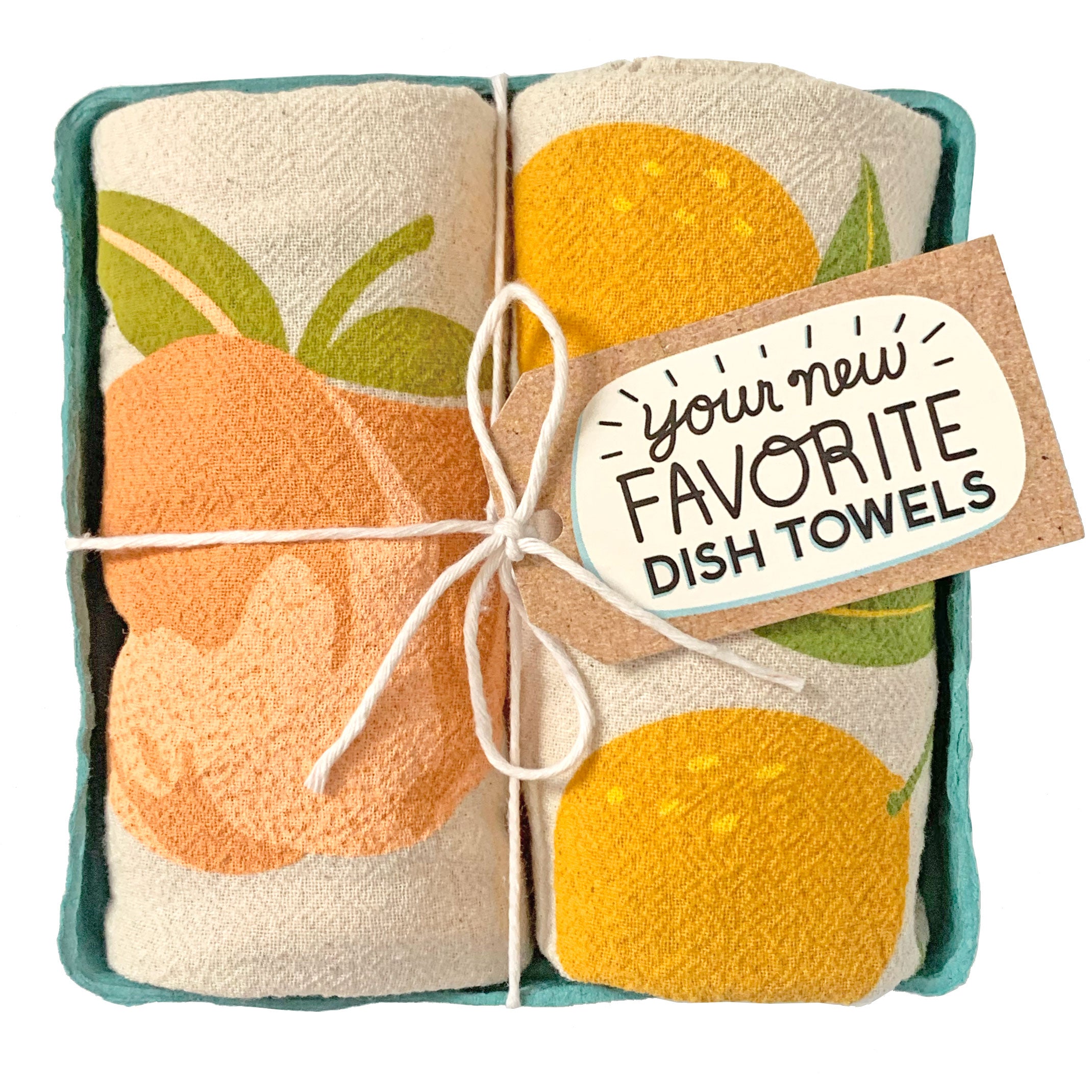 Peach Tart - Dish Towel Set of 2 - The Neighborgoods