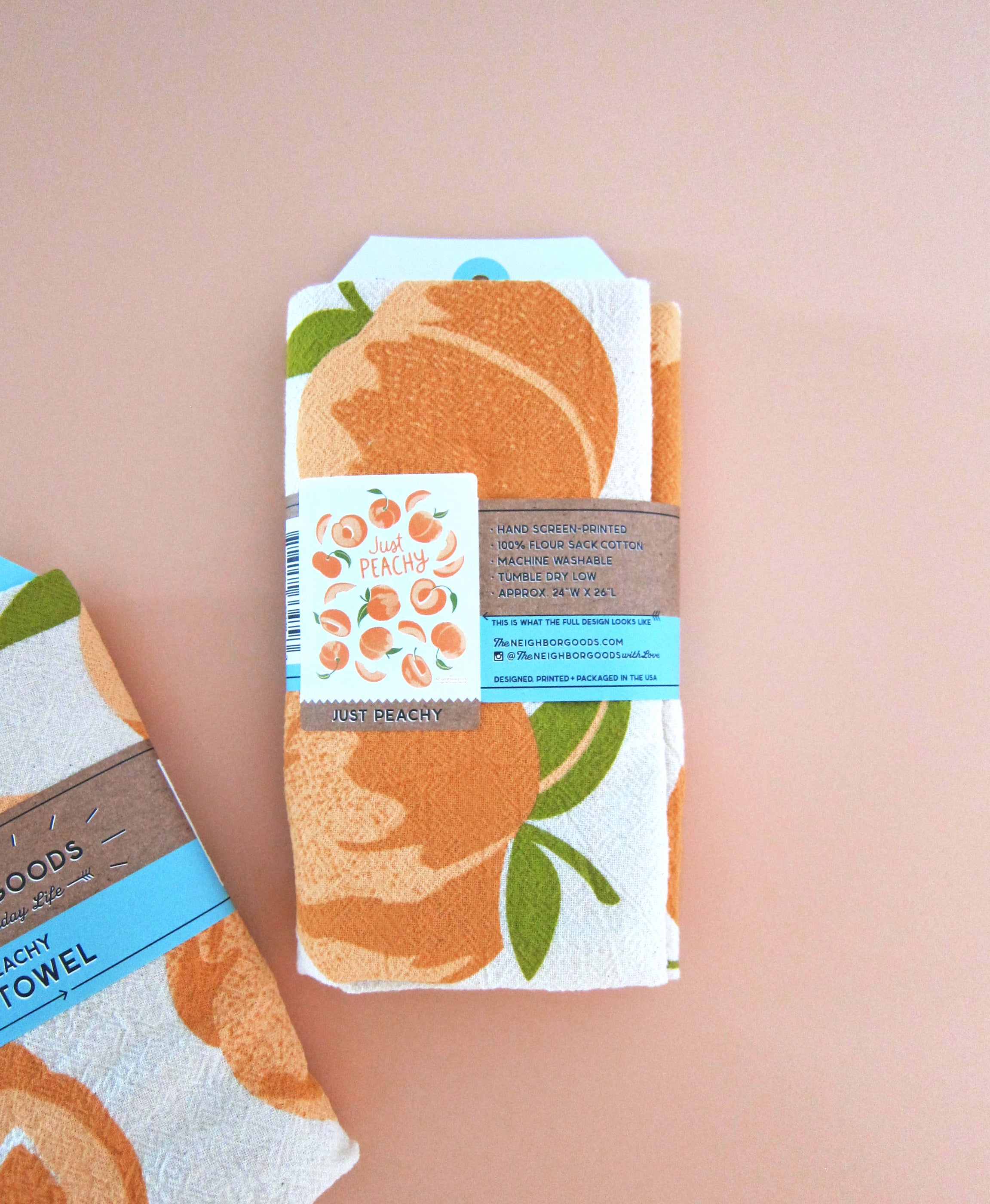 Peach Dish Towel - The Neighborgoods
